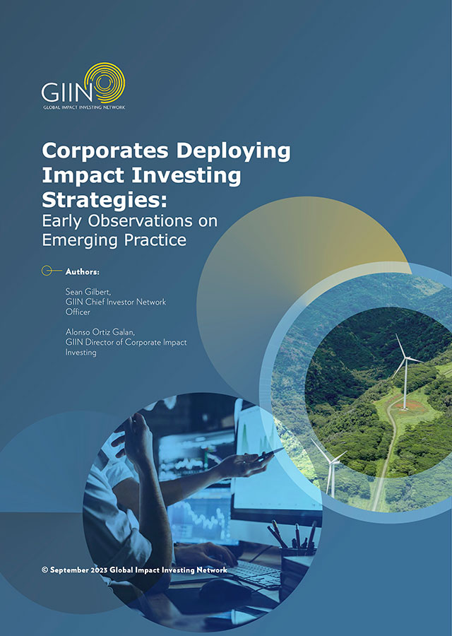 Join the Corporate Impact Investing Initiative - The GIIN